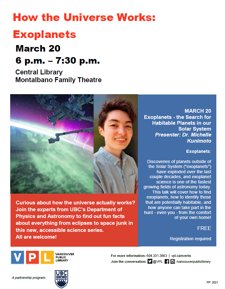 Exoplanets - the Search for Habitable Planets in our Solar system | UBC Physics & Astronomy